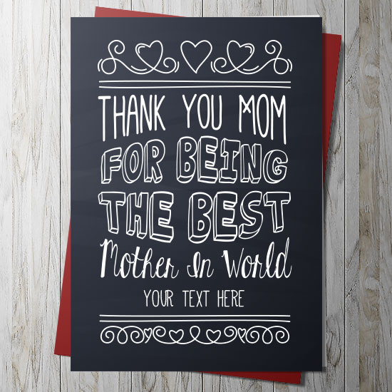 Thank You Mom Personalised Card | Funny Mothers Day Card Ireland